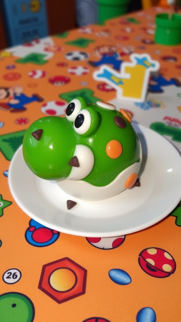 Yoshi Egg 8-Bit Dessert Recipe